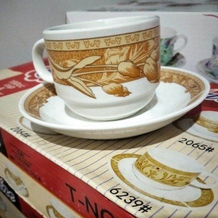 Home Line Cup & Saucers 220 cc - 12 Pcs - 2 | Lazada Indonesia