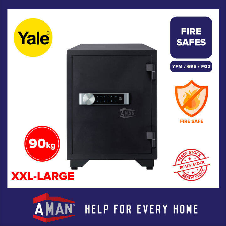 YALE Safe Box Document Fire Safe Fire Proof Electronic Digital Safety ...