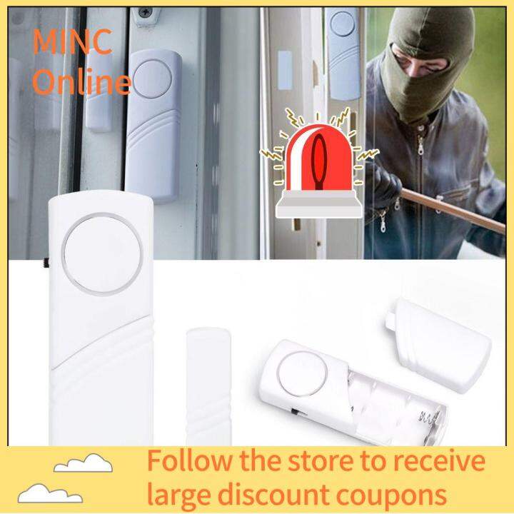 MINC ONLINE Easy Mount Device Safety Wireless Door Window Alarm Entry ...