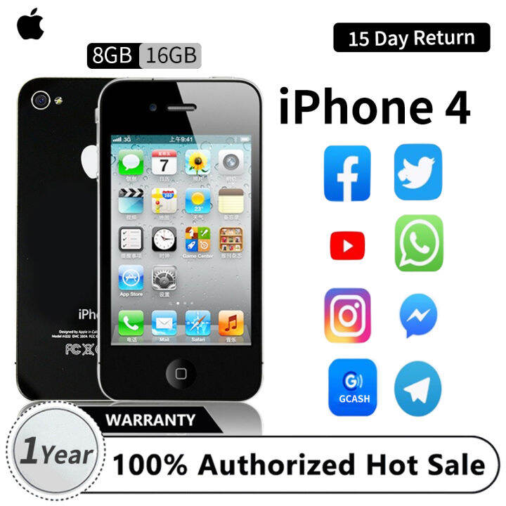 Ready stock lPhone 4/4S smart phone RENEW 3.5-inch large screen 8mp HD ...