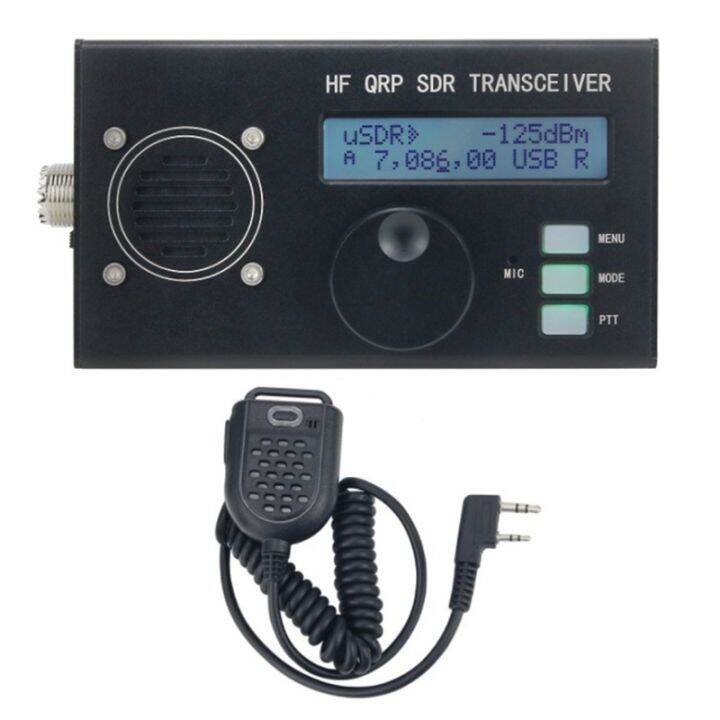 10W Max USDX 8 Band SDR All Mode USB, LSB, CW, AM, FM HF SSB QRP Transceiver QCX-SSB with ...