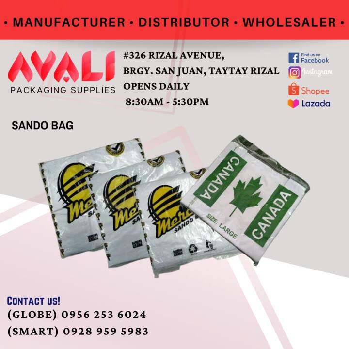 Sando bag (Plastic) 100pcs./pack | Lazada PH