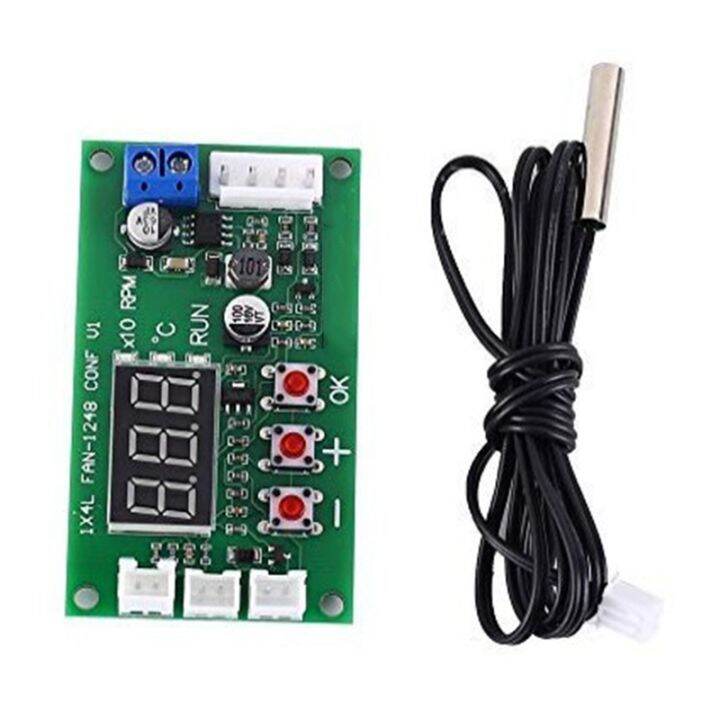 DC 12V 24V 48V 5A 2 3 4 Wire PWM Motor Fan Speed Controller Governor ...