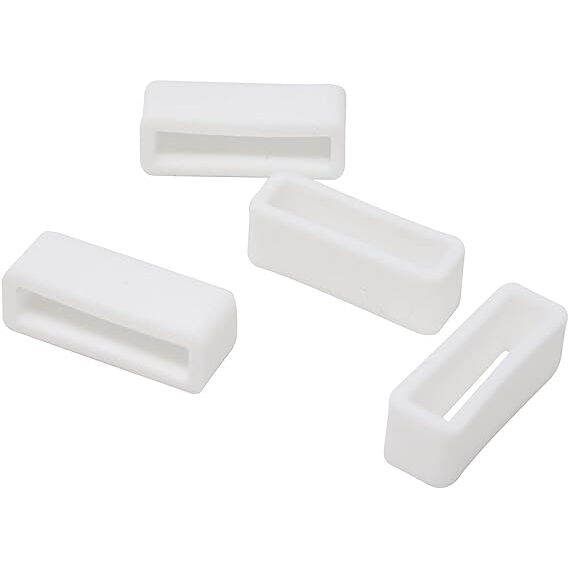 12pcs/set White 20mm Rubber Replacement Watch Band Loops Silicone Watch ...