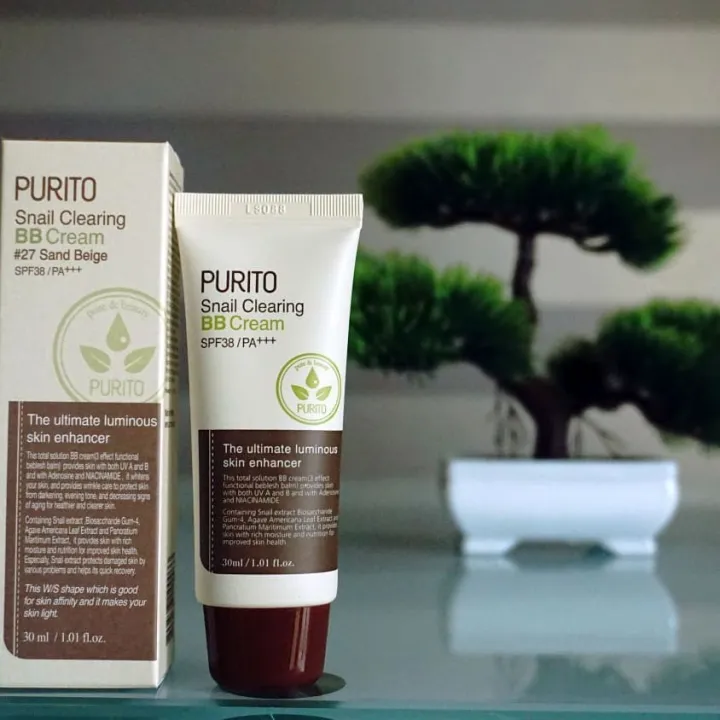[PURITO] Snail Clearing BB Cream - 30ml (SPF38 PA+++) | Lazada PH