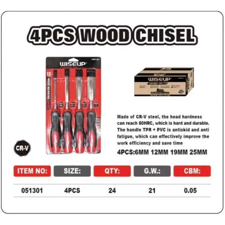 4PCS WOOD CHISEL SET | Lazada PH