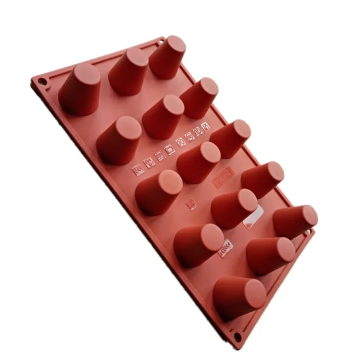 [TT66] เครื่องมืออบ15-Cavity รูปทรงกรวย/ทรงกระบอกซิลิโคนแม่พิมพ์เค้ก ...