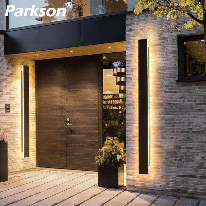 Waterproof IP65 LED Long Wall Sconce Lamp 220V 110V Garden Light ...