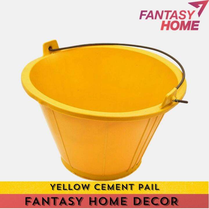 Bucket Pail/ Yellow Cement Pail (Carry Cement / Sand)/ Baldi Simen | Lazada