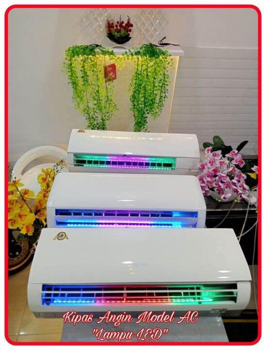 Kipas Angin Model AC Pakai Remote + Lampu LED | Lazada Indonesia