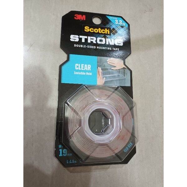 Double tape 3m scotch original USA clear mounting tape 410-S19 transparant | Lazada Indonesia