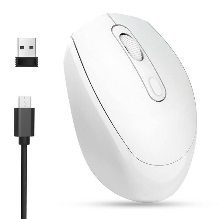 M107 Dual Mode Rechargeable Mouse 2.4G Wireless Mouse Mute Notebook ...