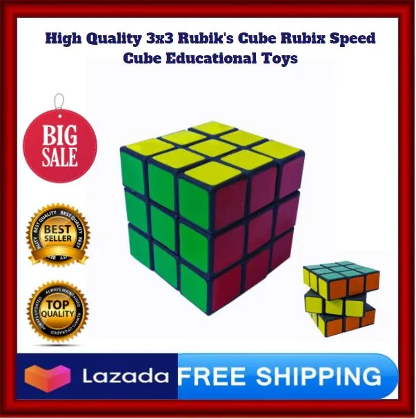 High Quality 3x3 Rubik's Cube Rubix Speed Cube Educational Toys | Lazada PH
