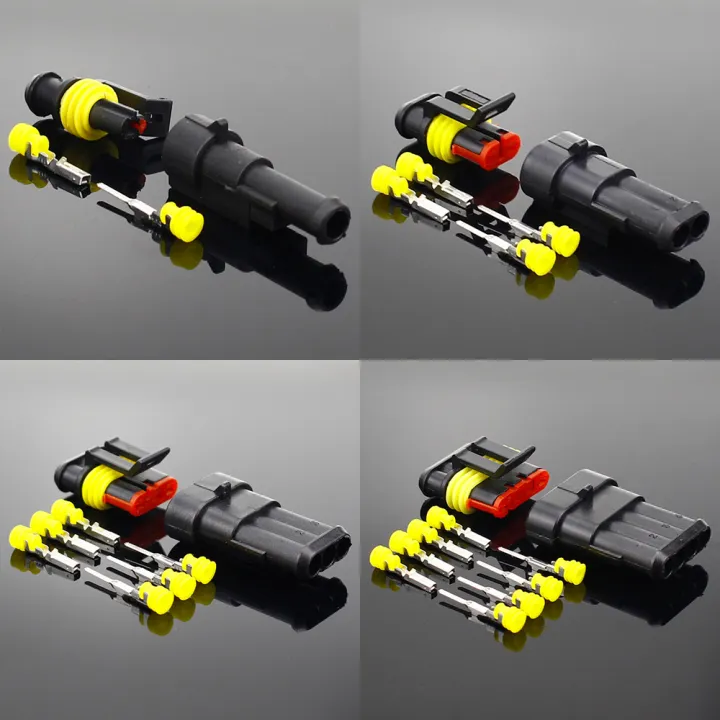 Waterproof 1/2/3/4/5/6 Pin Way Seal Quad Bike Electrical Automotive ...