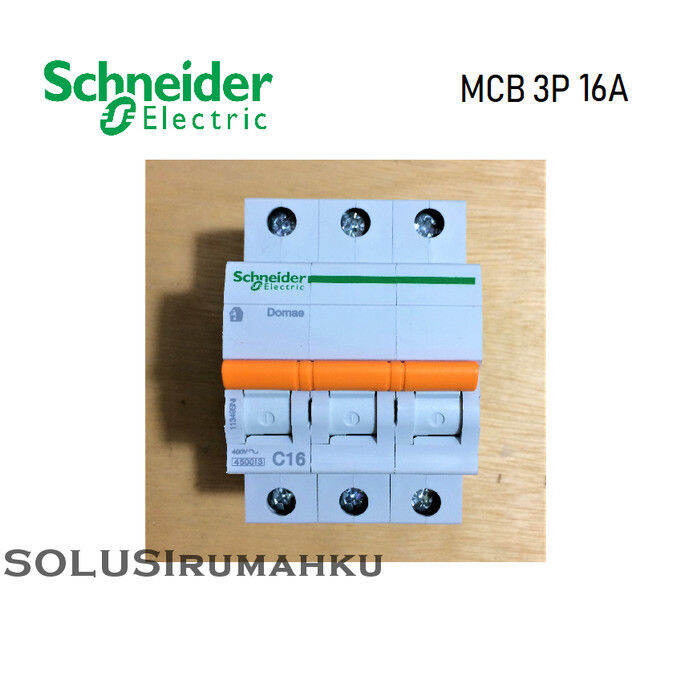 MCB 3 PHASE SCHNEIDER 16A / SIKRING 3 PAS 16 AMPERE / MCB 3P 16 A | Lazada Indonesia