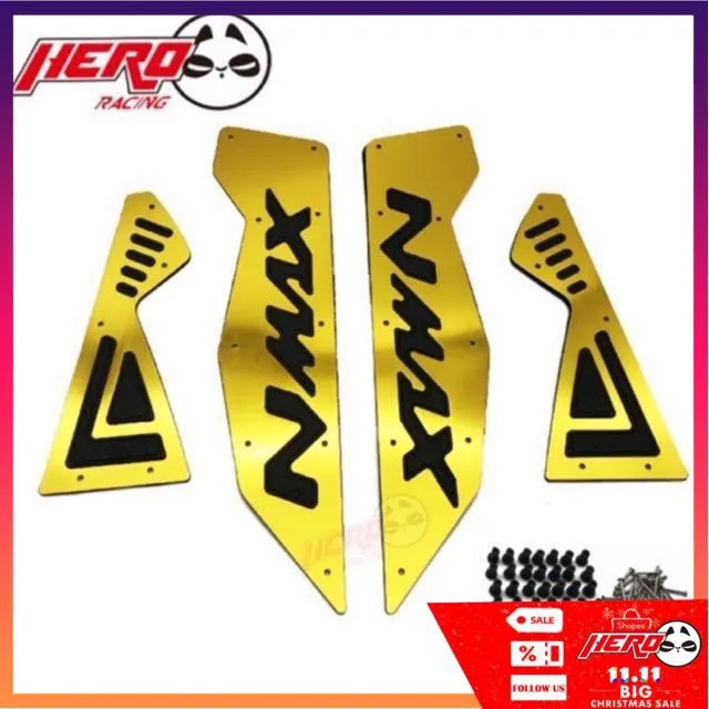 Yamaha Nmax v1 footboard Alloy Matting Set Motorcycle | Lazada PH