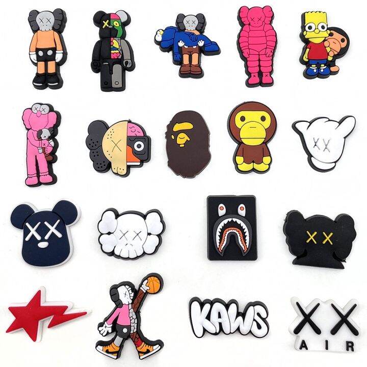KAWS BAPE Jibbitz Crocs Pins for shoes bags High quality #cod | Lazada PH