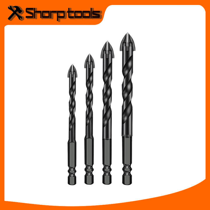 Tile cross drill bit glass concrete cement wall marble punching ...
