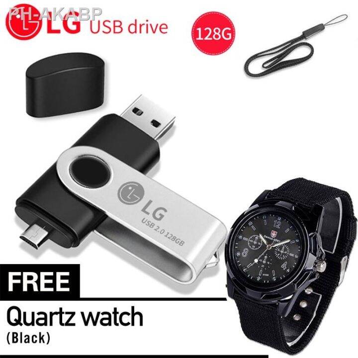 Get free Waving Watch]LG 128GB 2 in 1 flash drive for micro USB port and computer high speed ...
