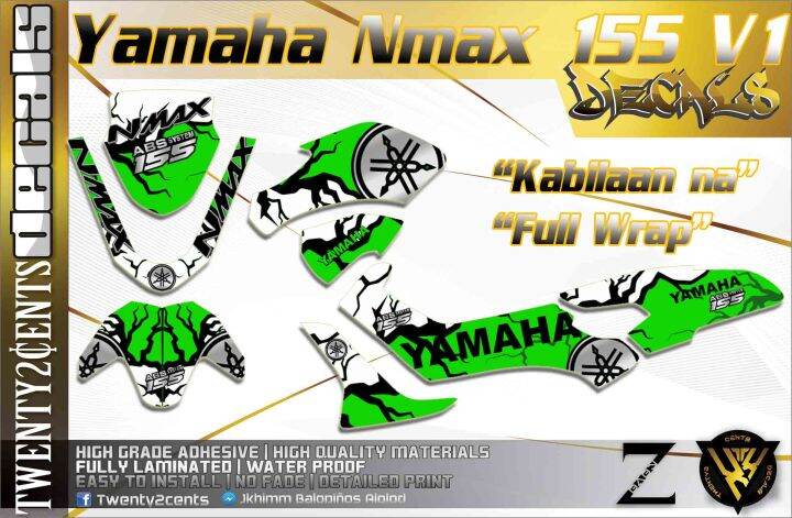 High-Quality Decals and Stickers for yamaha NMAX 155 V1 full wrap ...