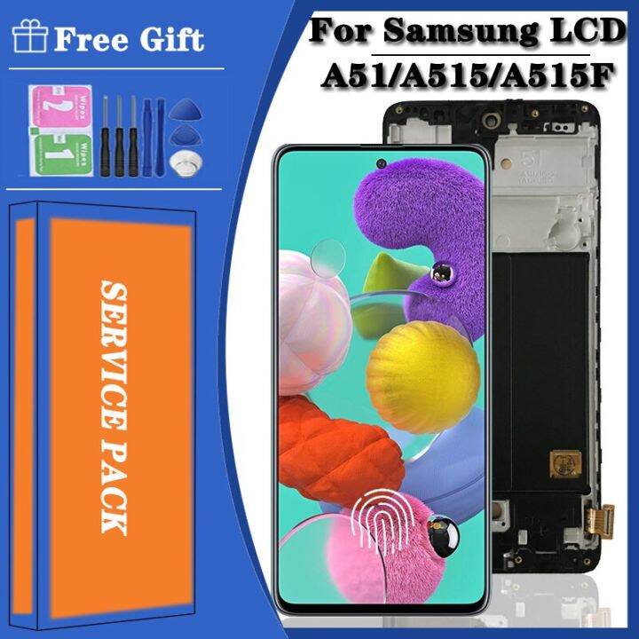 Original For Samsung Galaxy A51 A515 LCD Display A515F/DS A515FD A515 ...
