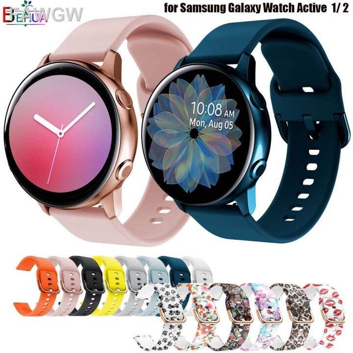☢♠สายนาฬิกาซิลิโคนของแท้20มม. สำหรับ Samsung Galaxy Watch Active 2 40/44มม./3 41มม. สายรัดข้อมือ ...