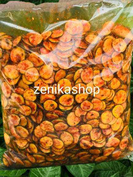 kerupuk jengkol bulat pedas daun jeruk/kerupuk jengkol bulat original ...