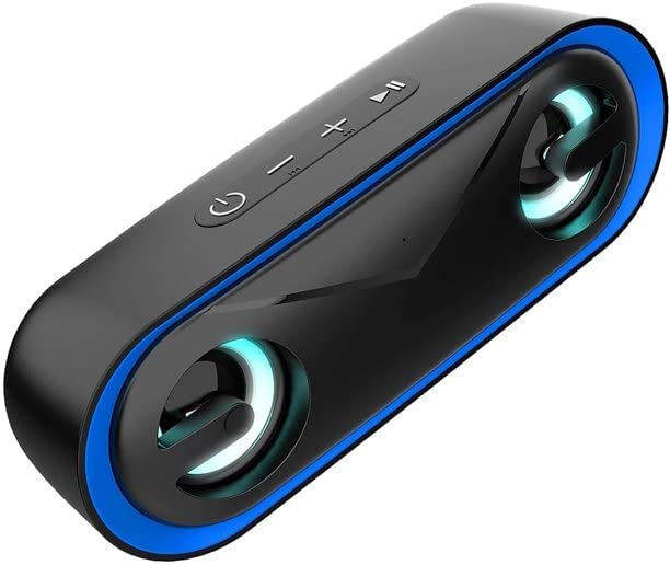 LENRUE A22 Pro Bluetooth Speaker with Lights, IPX5 Waterproof Portable ...