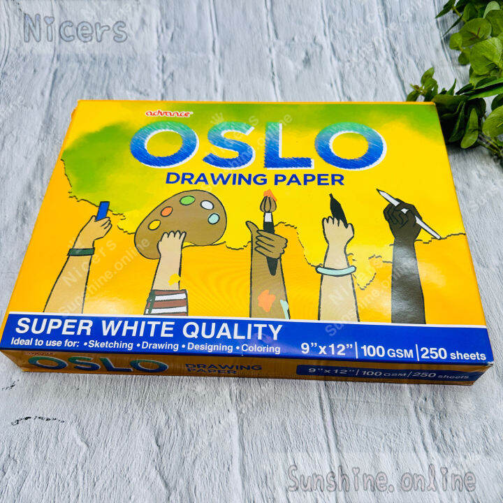 Advance/Premiere Oslo Paper White Paper 9x12" 250 Sheets Per Ream ...
