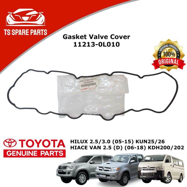 Toyota Gasket Valve Cover 11213-0L010 Hilux/Hiace Van KDN165/190,KDH202 ...