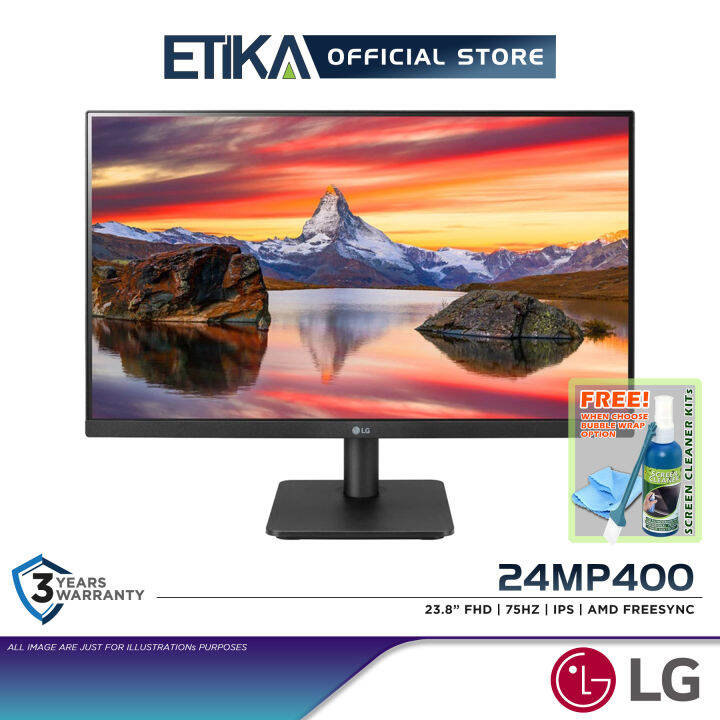 LG 24MP400 | 24" IPS FHD 75Hz 3-Sided Borderless Design Monitor | AMD ...