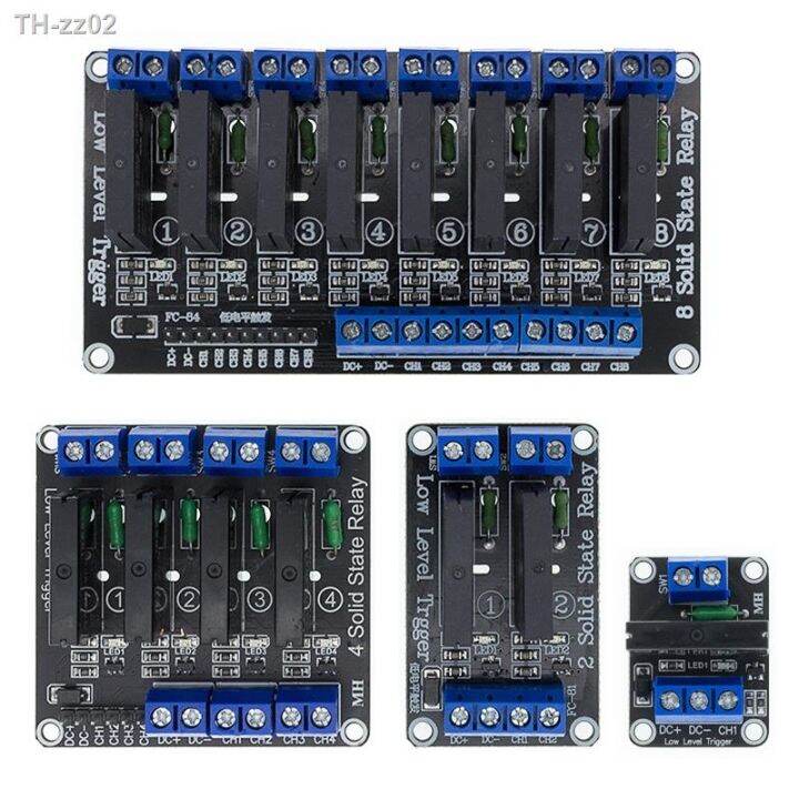 5V 1 2 4 8 Channel SSR G3MB-202P Solid State Relay Module 240V 2A ...