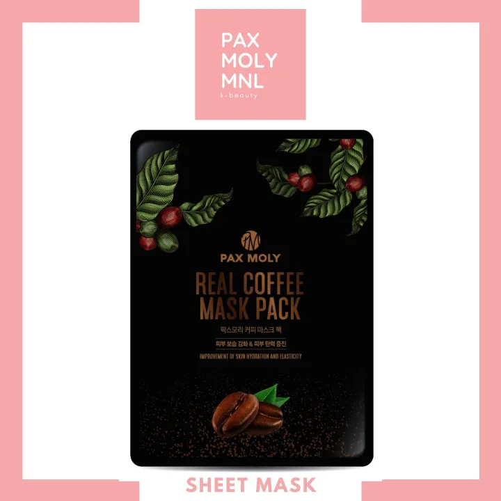 Pax Moly Real Coffee Mask Pack 25ml [Korean Face Sheet Mask] | Lazada PH