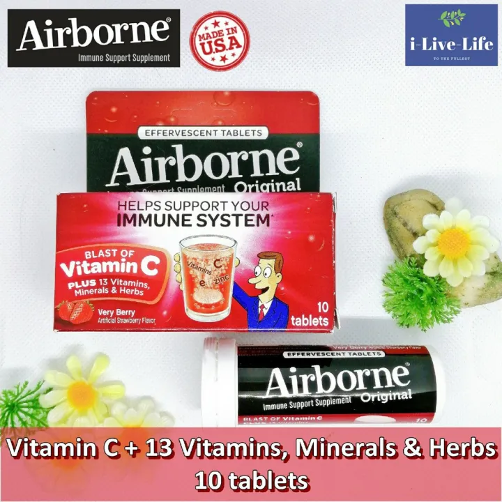 วิตามินซี เม็ดฟู่ Vitamin C Very Berry 10 Effervescent Tablets ...