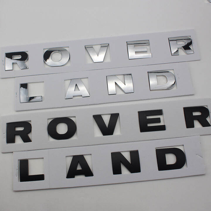 สติกเกอร์ติดฝากระโปรงหน้าสำหรับ LAND ROVER Letter ตัวนูนติดฝากระโปรง ...