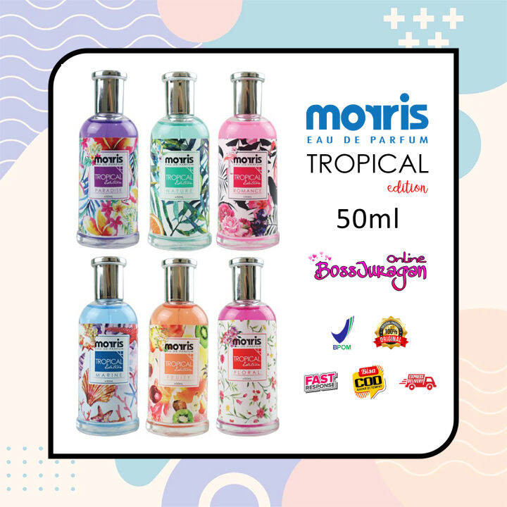 MORRIS MINI PARFUM TROPICAL EDITION 50ML - PARFUM MORIS BPOM 100% ORI ...