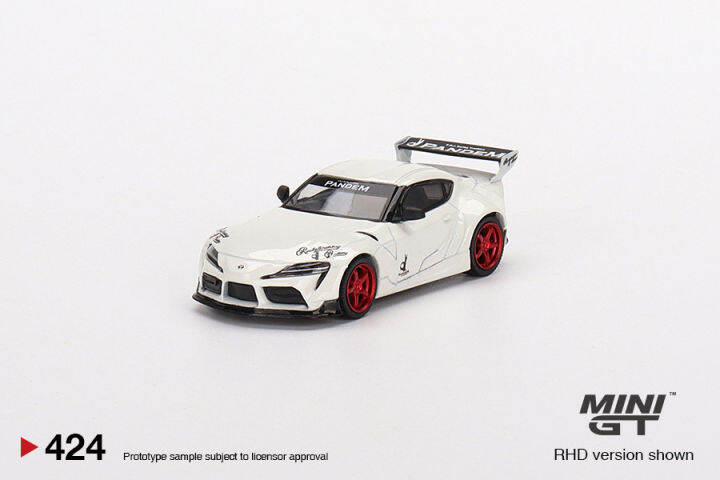 mini gt 1/64 no.424 pandem toyota gr supra v1.0 pearl white rhd ...
