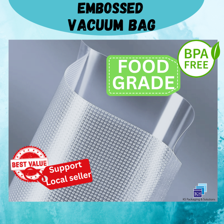 Embossed Vacuum Bag 纹路真空袋 (100pcs) | Lazada