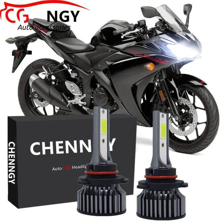 สำหรับ Yamaha YZF R3 2015 2016 2017 6000K Combo LED ด้านหน้า LED ไฟหน้า ...