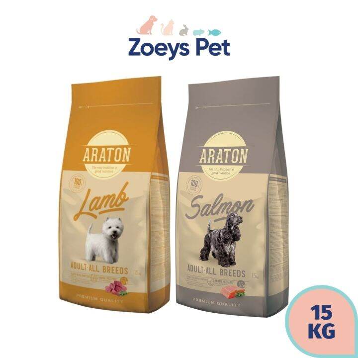 Araton 15kg Dry Dog Food Salmon/Lamb | Lazada