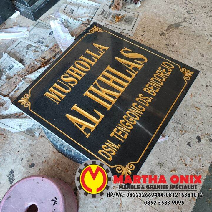 Papan Nama Masjid Custom 60x60 cm | Lazada Indonesia