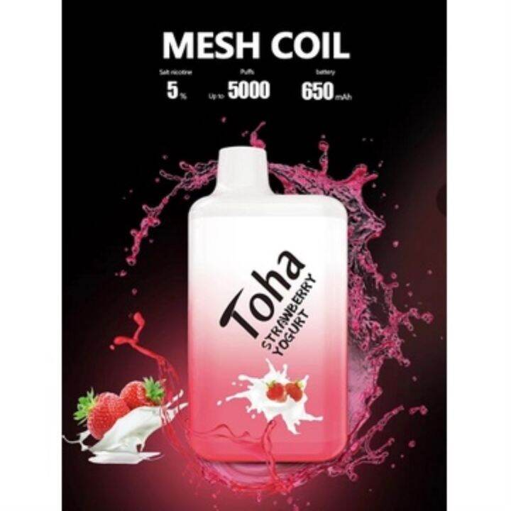 disposable vape ☞TOHA 5000Puffs / DISPOSABLE VAPE / RECHARGEABLE | Lazada PH