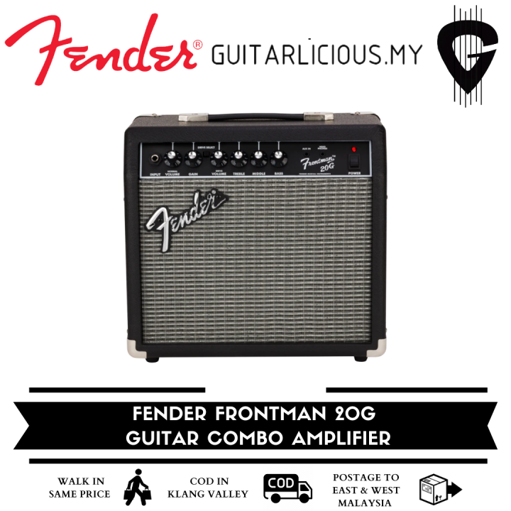 Fender Frontman 20G Guitar with Overdrive Combo Amplifier (20watts ...