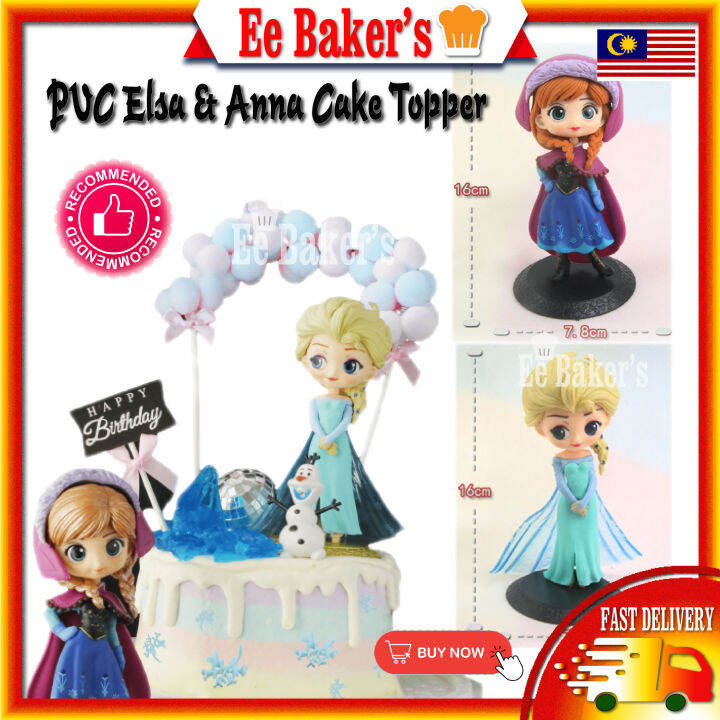 Frozen Elsa Anna Olaf cake Decorations cake topper Frozen 2 Birthday Topper Cake Happy Birthday ...