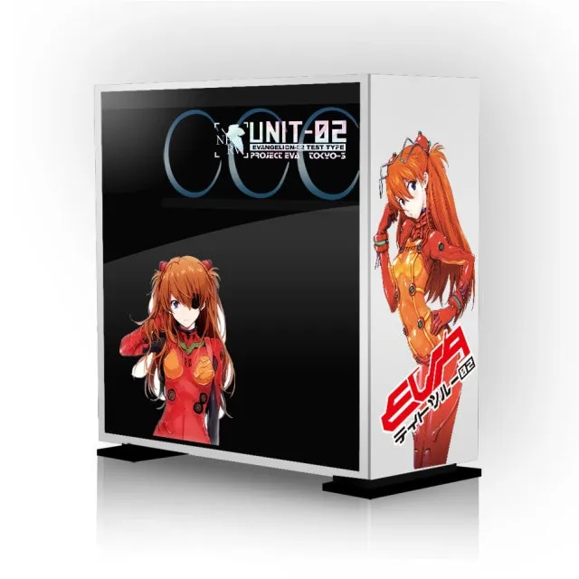 Evangelion EVA Anime Stickers for PC Case Cartoon Decor Decal for ATX ...