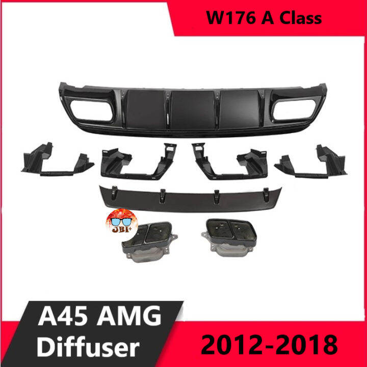 Mercedes Benz A45 W176 AMG Diffuser A180 A200 A250 | Lazada