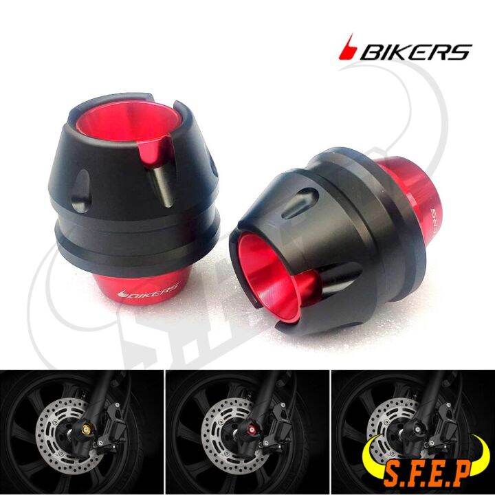 BIKERS CNC Front Fork Wheel Fall Protection Frame Slider Anti Crash ...