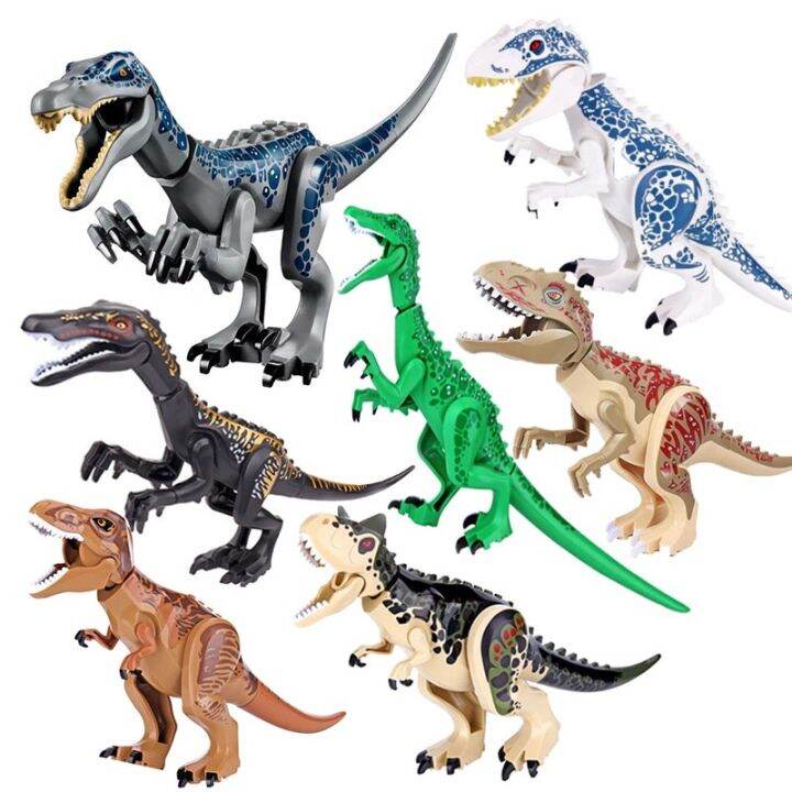 【Funny Blind Box Store】Jurassic Building Blocks World Dinosaurs Figures ...