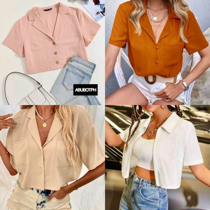 KELSEY KOREAN Button Down Polo (with etiketa) | Lazada PH