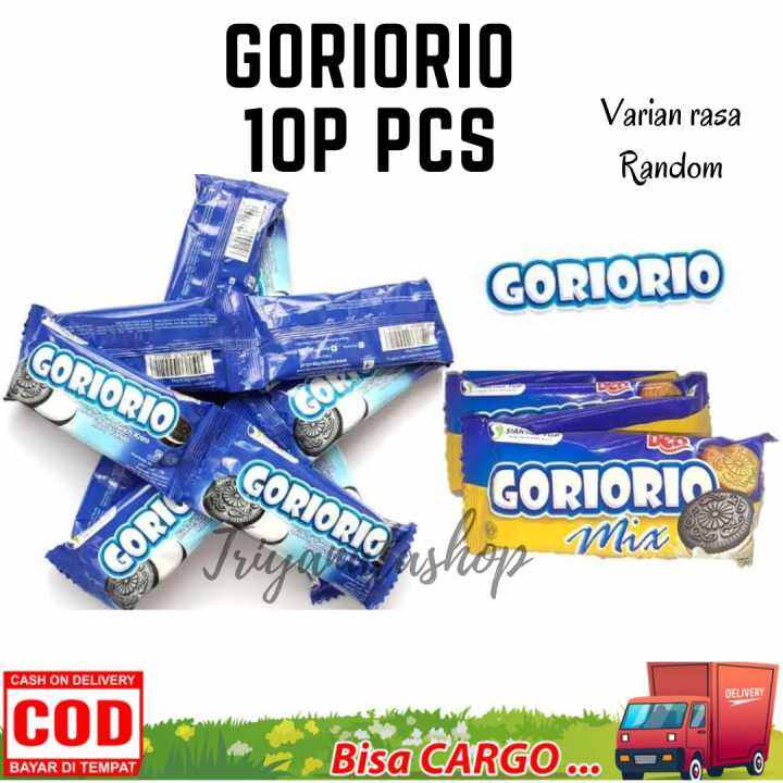 GORIORIO BISKUIT ISI 10PCS - BISKUIT OREO GORIORIO COKLAT VANILA ...